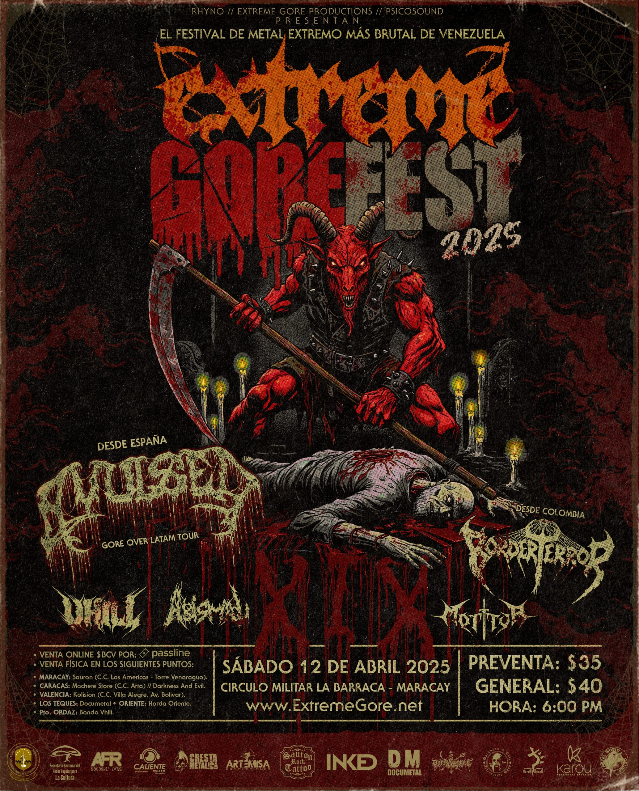 Extreme Gore Fest celebra su 19º aniversario con Avulsed, Border Terror ...